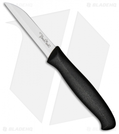 Benchmark Ceramic Paring Knife Black Rubber (3" Plain) - Blade HQ