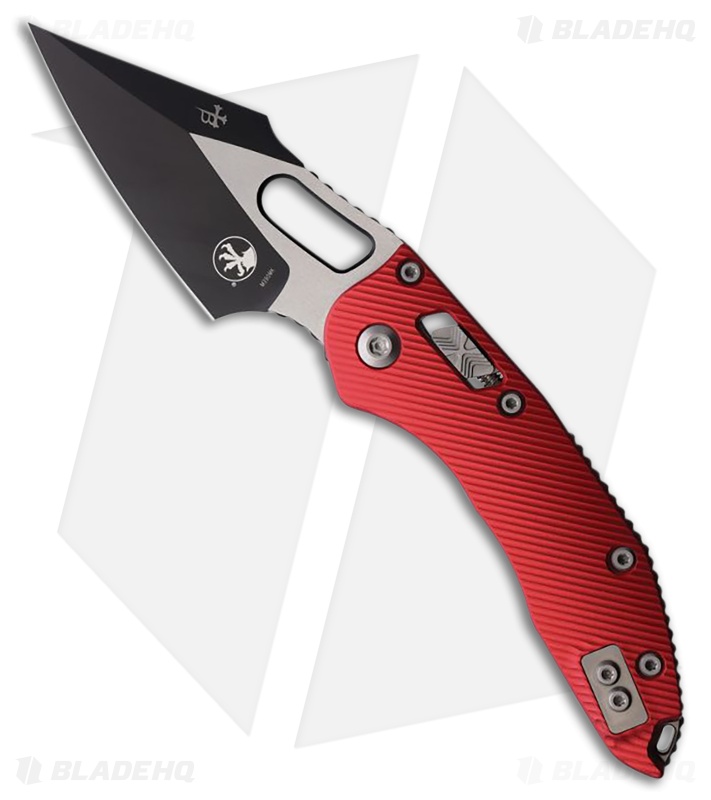 Microtech Stitch Ram Lok Knife Fluted Red Al Two-Tone