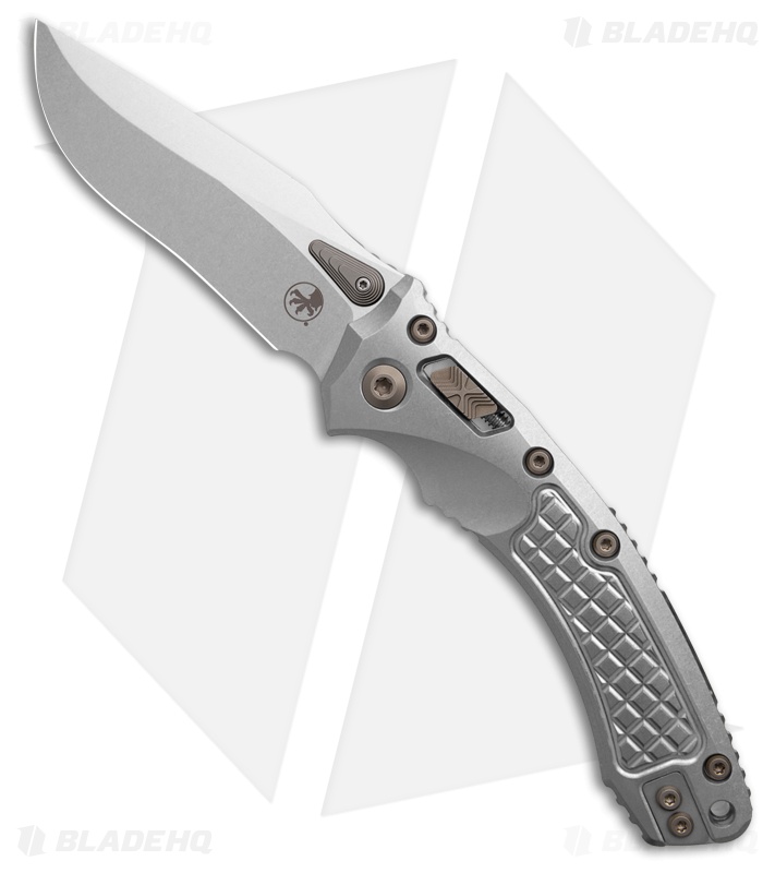 Microtech Amphibian Knife Gray with bronze accents Titanium