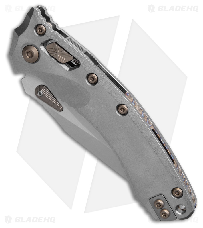 Microtech Amphibian Knife Gray with bronze accents Titanium
