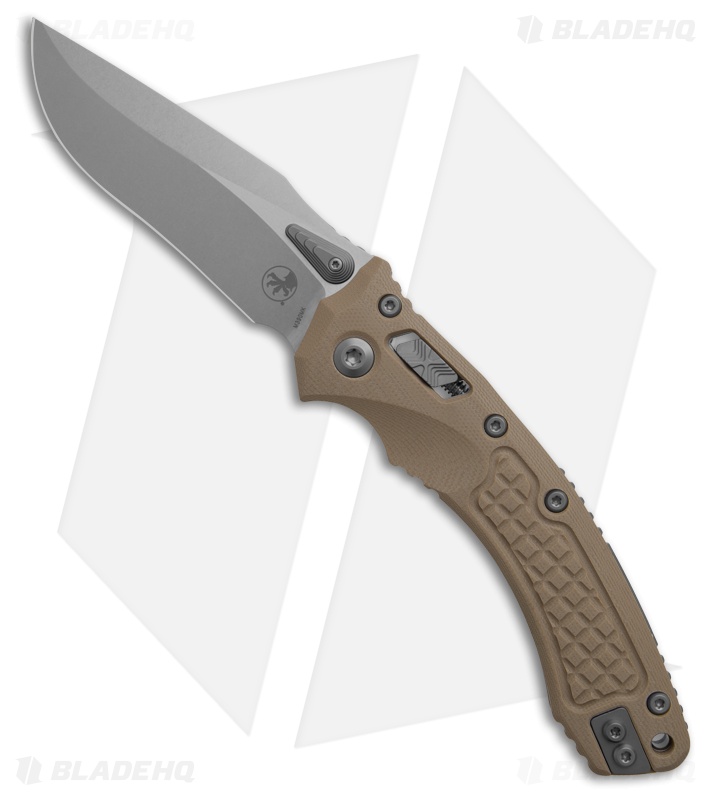 Microtech Amphibian Ram-Lok Knife Frag Tan G-10 SW