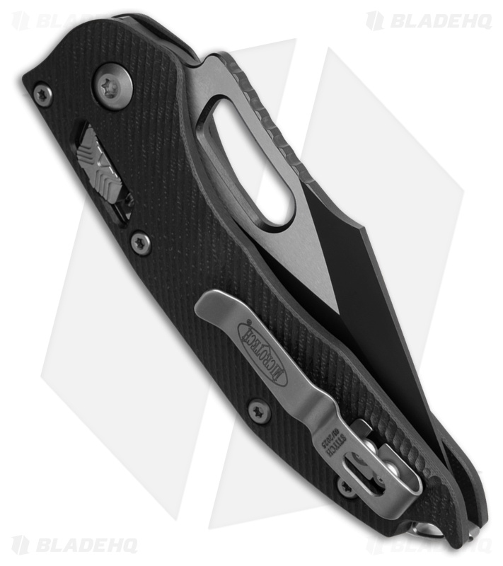 Microtech Stitch Knife Black G-10 Two-Tone Full Serr