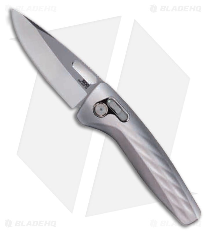 SOG One-Zero XR Knife Gray Aluminum Chrome/Satin