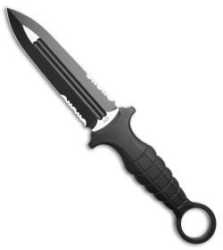 Andre de Villiers Brutus Dagger 2 Black Ti Dagger Black Serr