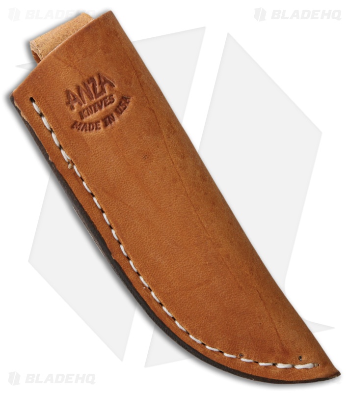 Anza Knives WK-1AJB Tanto Fixed Blade Knife Amber Jigged Bone (2.75 ...