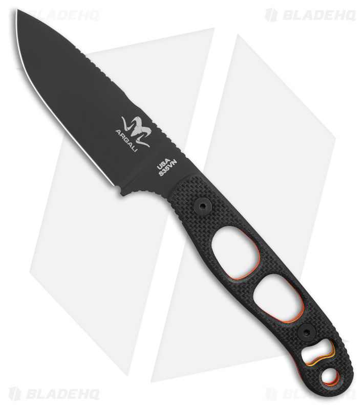 Argali Serac Knife Stealth Ed Blk CF (Blk) ARSKSB - Blade HQ