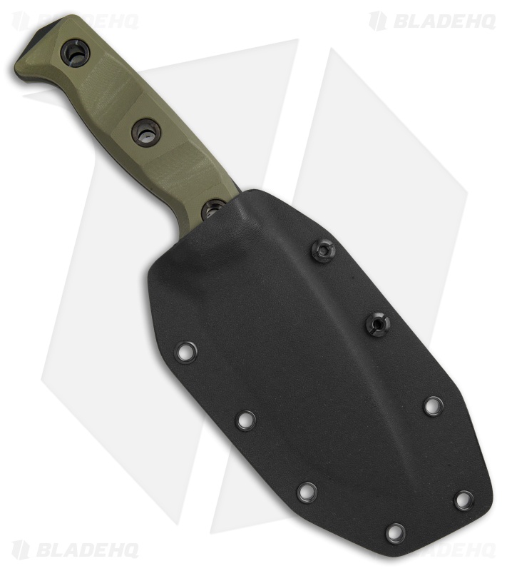 Atlas Dynamic Defense Harbinger Fixed Blade Knife OD Green G-10 (4.9 ...