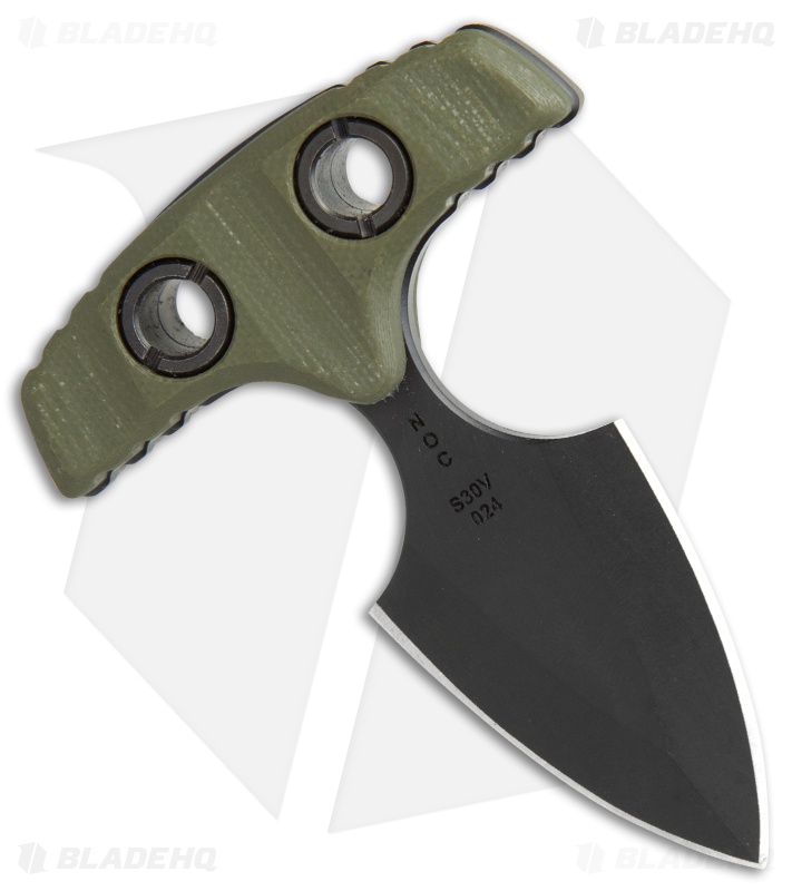 Atlas Dynamic Defense NOC Push Dagger Knife OD Green G-10 (2.375" Black ...