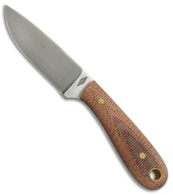 Battle Horse Knives Frontier First Hunting Knife Natural Micarta (2.6 ...