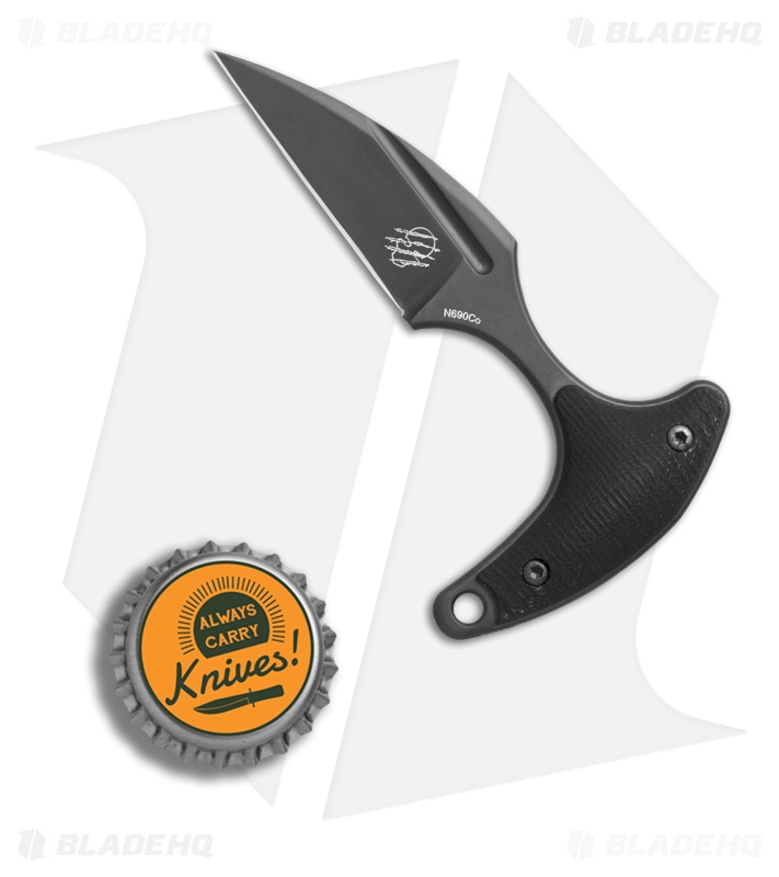 Bastinelli Creations L'Innocent Push Dagger Knife Black G-10 (1.75 ...