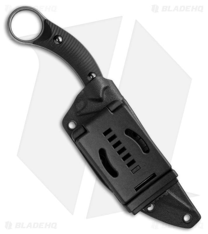 Bastinelli Creations Mako Fixed Blade Black G-10 (4.5" Black Stonewash ...