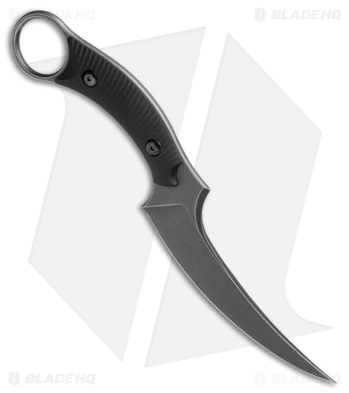 Bastinelli Creations Mako Fixed Blade Black G-10 (4.5" Black Stonewash ...
