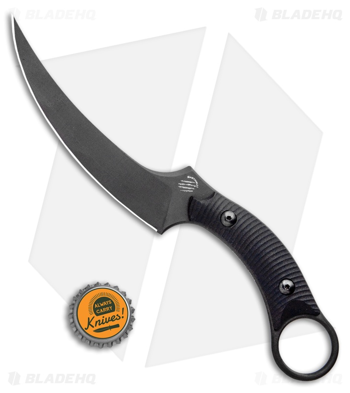 Bastinelli Creations - Mako Fixed Blade Knife | Black PVD | Blade HQ