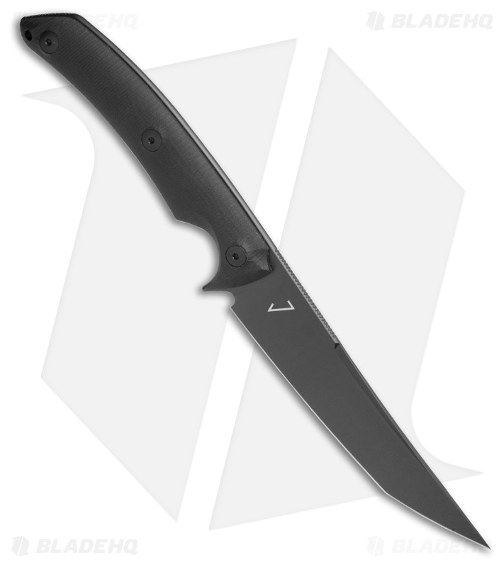 Bastinelli PY Tanto Fixed Blade Knife Black G-10 (5" Black) - Blade HQ