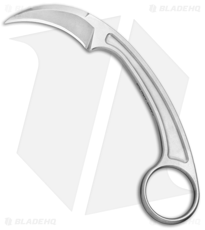 Bastinelli PiKa Picoeur Karambit Fixed Blade Knife (1" Satin) - Blade HQ