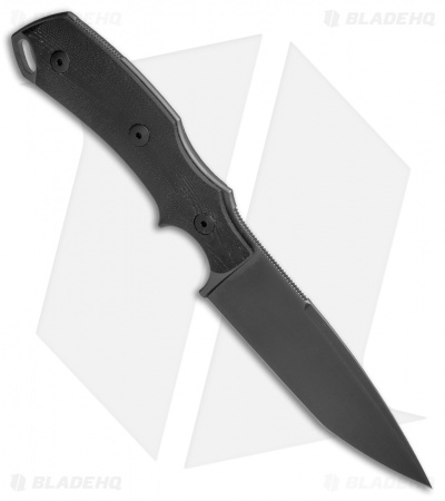 Bastinelli RED V2 Fixed Blade Knife Black G-10 (4" Black) - Blade HQ