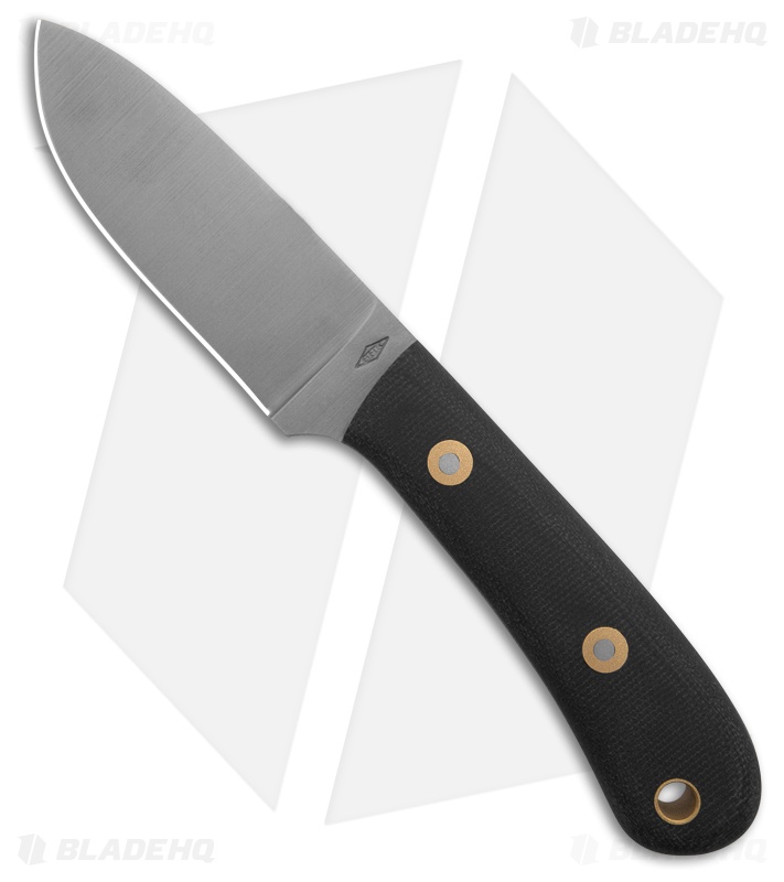 Battle Horse Knives Comanche Knife Black Micarta Flat Grind