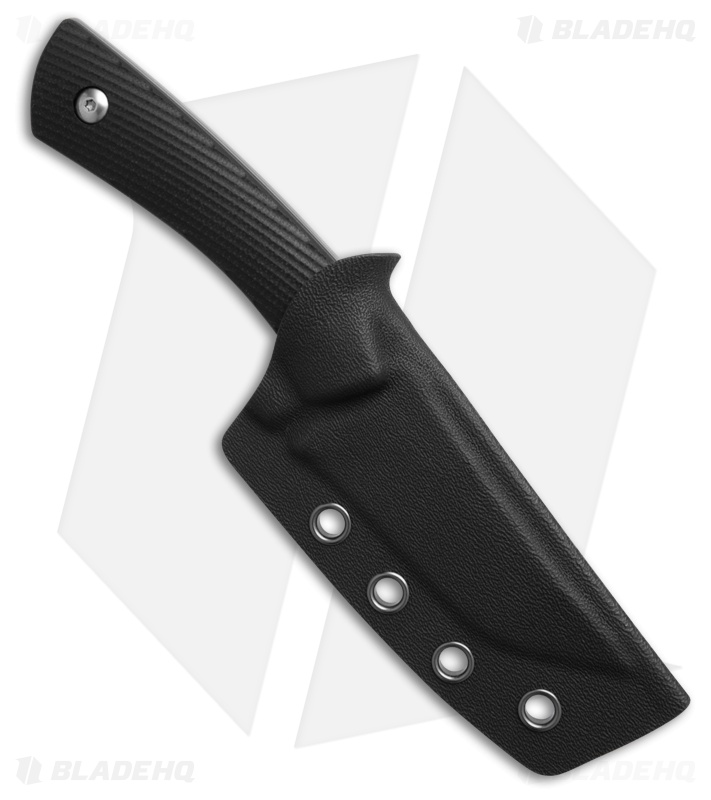 Bestech Knives Step Fixed Blade Black G-10 Tanto Satin D2