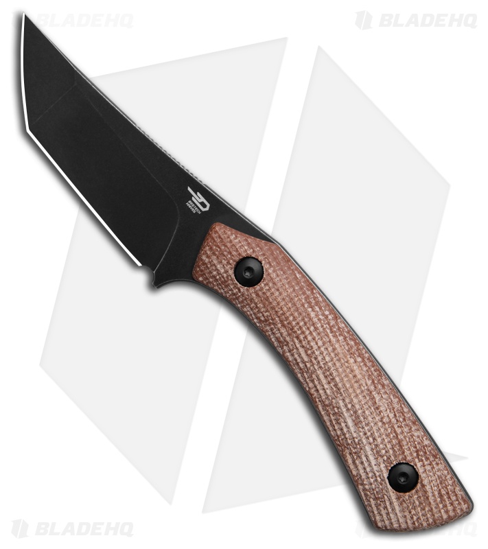 Bestech Knives Step Fixed Blade Knife Brown Micarta Black SW