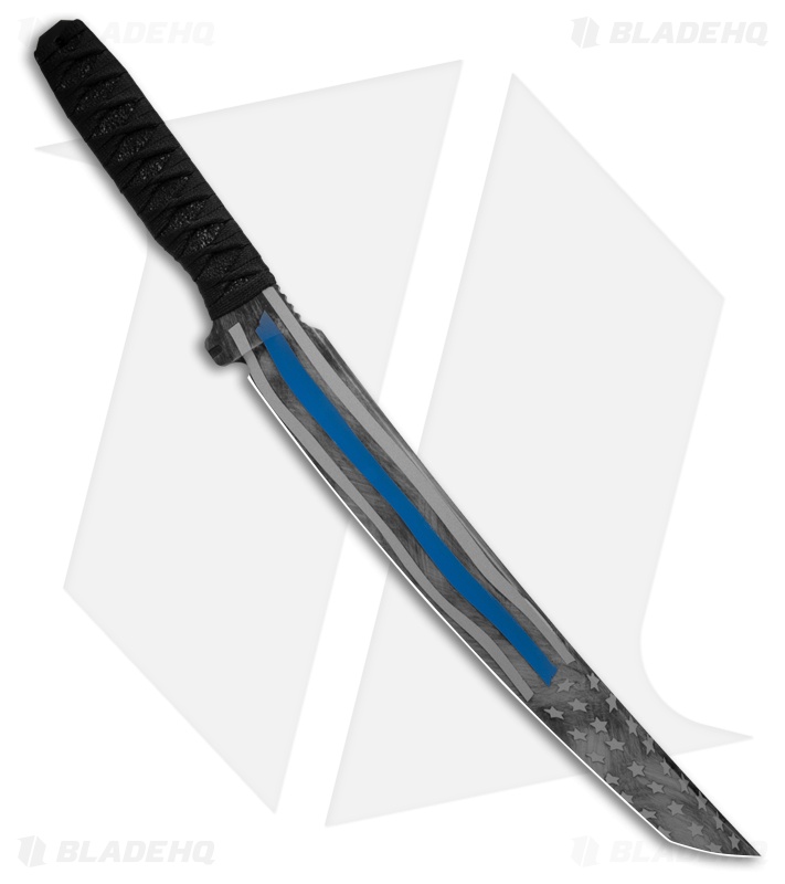 Blackside Customs Tokyo Drifter Fixed Blade Sword Blue Line