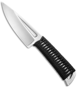 Boye Custom Knives Basic 3 Fixed Blade Knife Black Cord (4" Dendritic ...