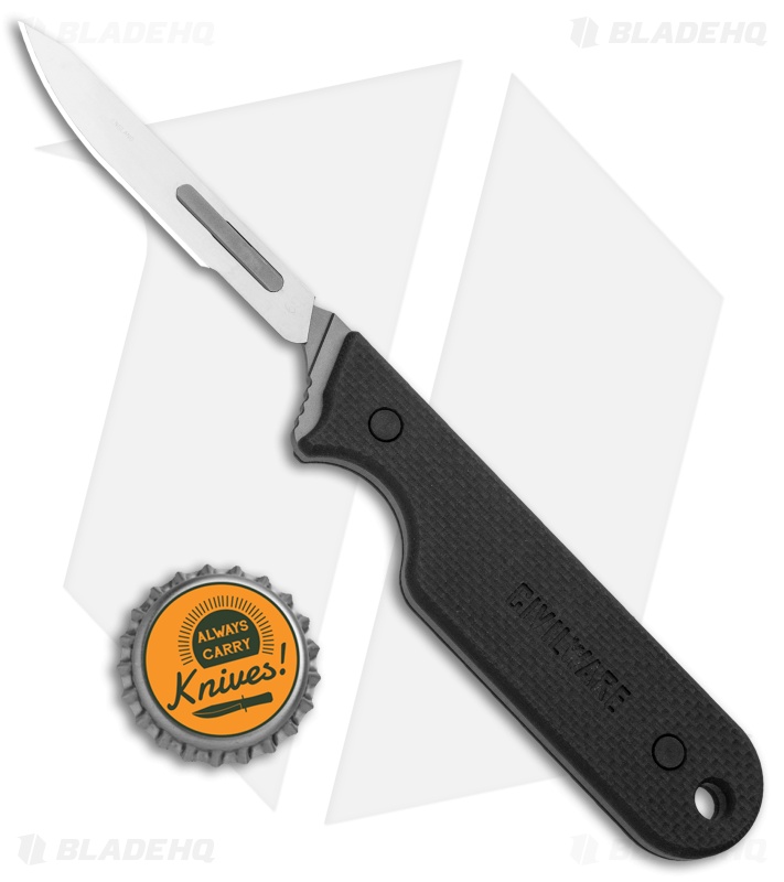Civilware IBK (Interchangeable Blade Knife) - Fixed Blade | Black