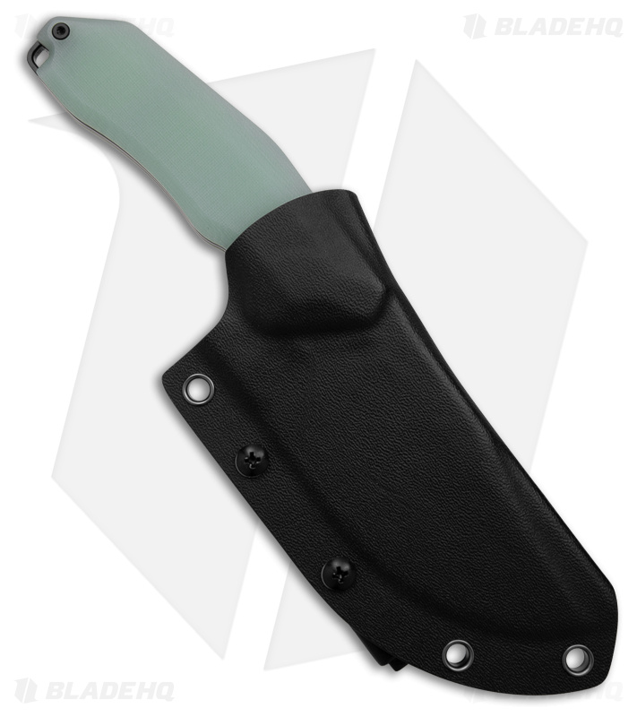 Damned Designs Cerberus Fixed Blade Knife Jade G-10 (4" Black) - Blade HQ