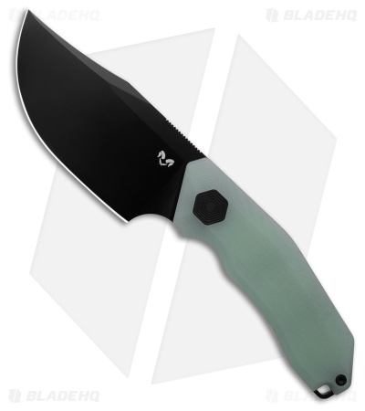 Damned Designs Cerberus Fixed Blade Knife Jade G-10 (4" Black) - Blade HQ
