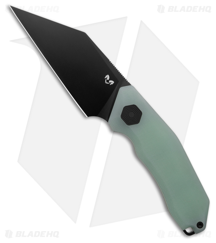 Damned Designs Fenrir Fixed Blade Knife Jade G-10 (4" Black) - Blade HQ