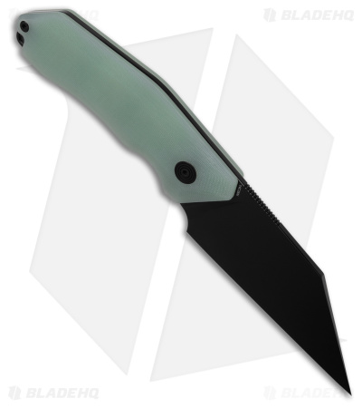 Damned Designs Fenrir Fixed Blade Knife Jade G-10 (4" Black) - Blade HQ