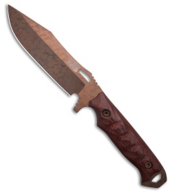 Dawson Knives Marauder Red/Black G-10 | Copper - Blade HQ