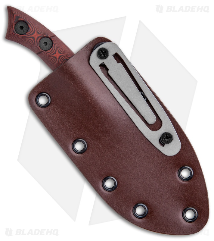 Dawson Knives Snakebite | Fixed Blade Knife | Black/Red G-10