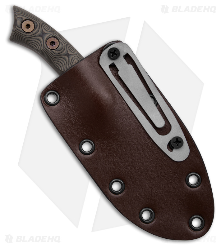 Dawson Knives Snakebite Knife Camo G-10 (Bronzed) - Blade HQ