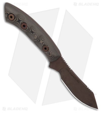 Dawson Knives Snakebite Knife Camo G-10 (Bronzed) - Blade HQ