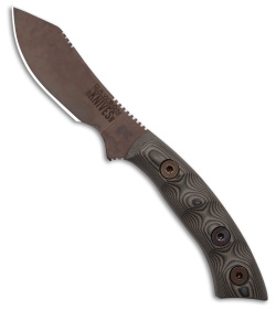 Dawson Knives Snakebite Knife Camo G-10 (Bronzed) - Blade HQ