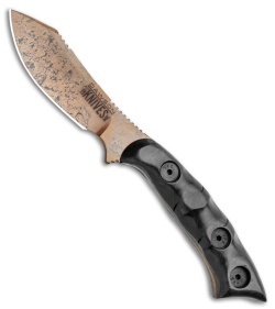 Dawson Knives Snakebite | Fixed Blade Knife | Marble Carbon Fiber AZ Copper