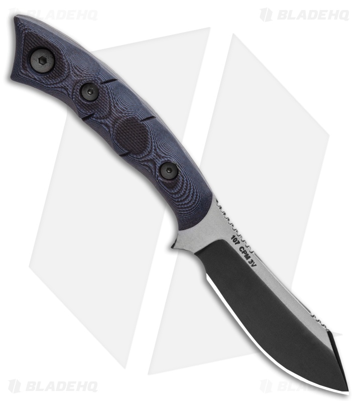 Dawson Knives Snakebite Knife | Black/Gray G-10 - Blade HQ