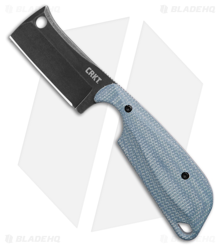 Flytanium Blue Micarta + CRKT Minimalist Cleaver Black SW