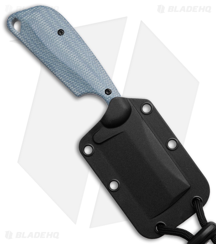 Flytanium Blue Micarta + CRKT Minimalist Cleaver Black SW