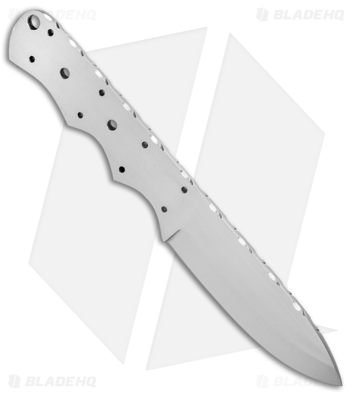 Tallen Drop Point Fixed Blade Blank (4.25" Satin) - Blade HQ