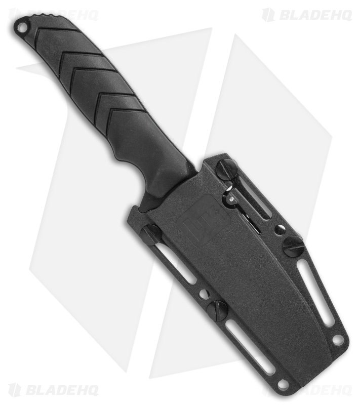HK Knives Fray Fixed Blade Knife | Black + Drop Point | Blade HQ