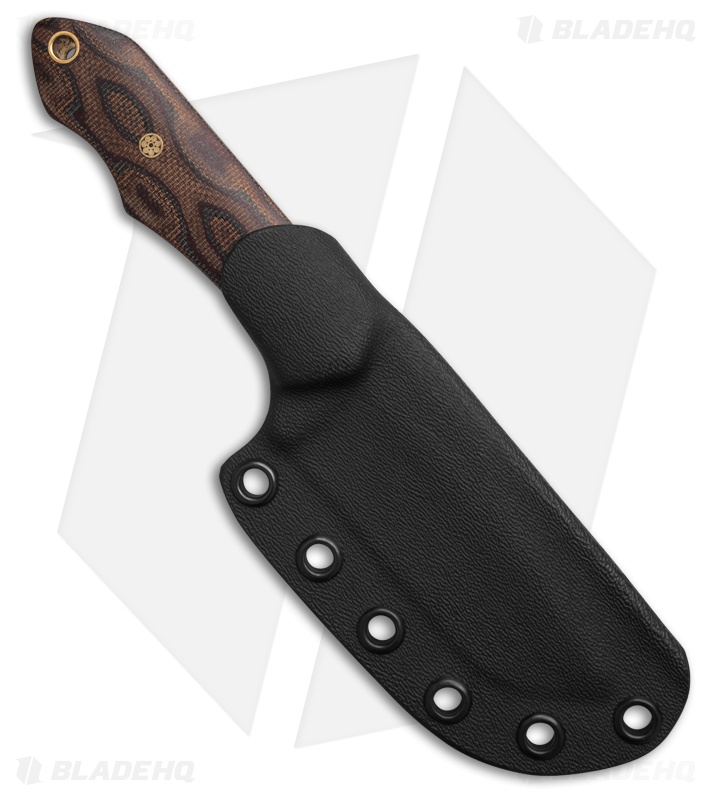 KM Designs Custom Levi Fixed Blade Knife Snakewood Micarta