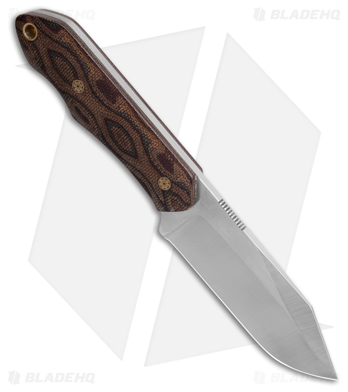 KM Designs Custom Levi Fixed Blade Knife Snakewood Micarta