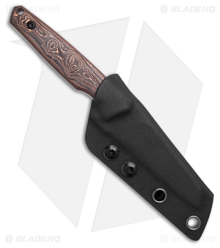 Kansept Parr Fixed Blade Knife Copper Carbon Fiber SW