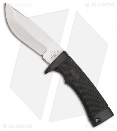 Katz Knives Black Kat Fixed Blade Knife Black Kraton (4.625" Satin) BK ...