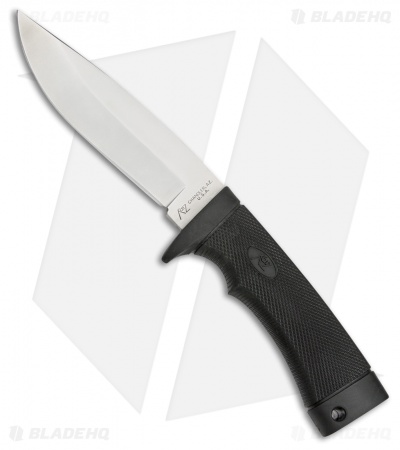 Katz Knives Black Kat Fixed Blade Knife Black Kraton (5.125" Satin) BK ...