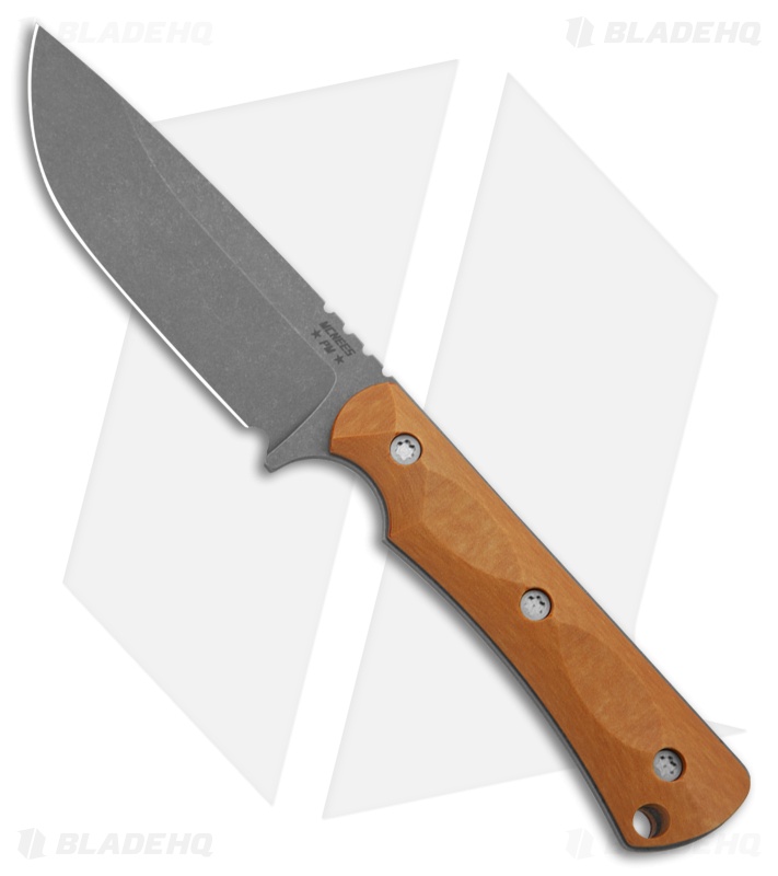McNees Ridge Runner Fixed Blade Knife Maple Richlite