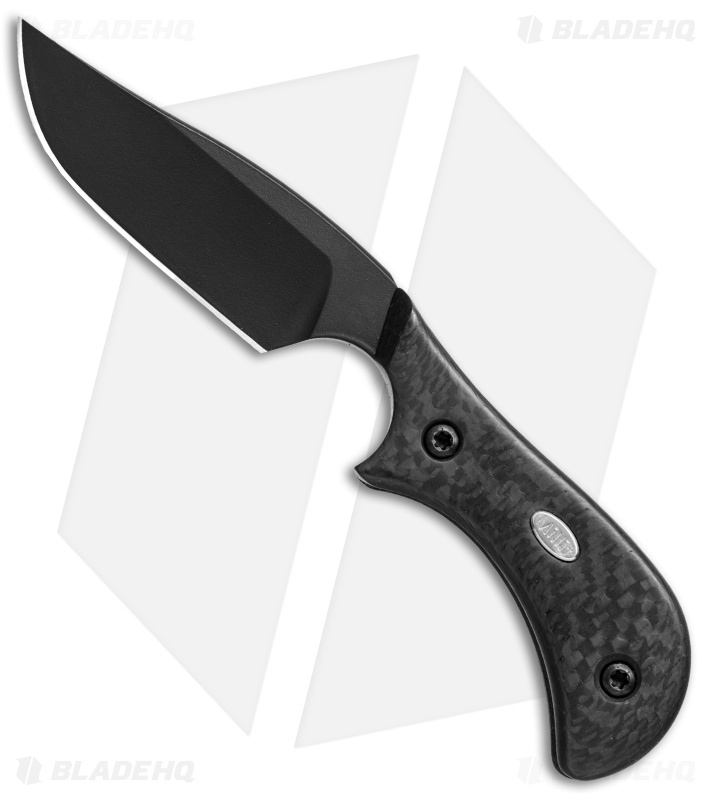 Millit Knives Hawk Pony Fixed Blade Knife Carbon Fiber (2.75" Black ...