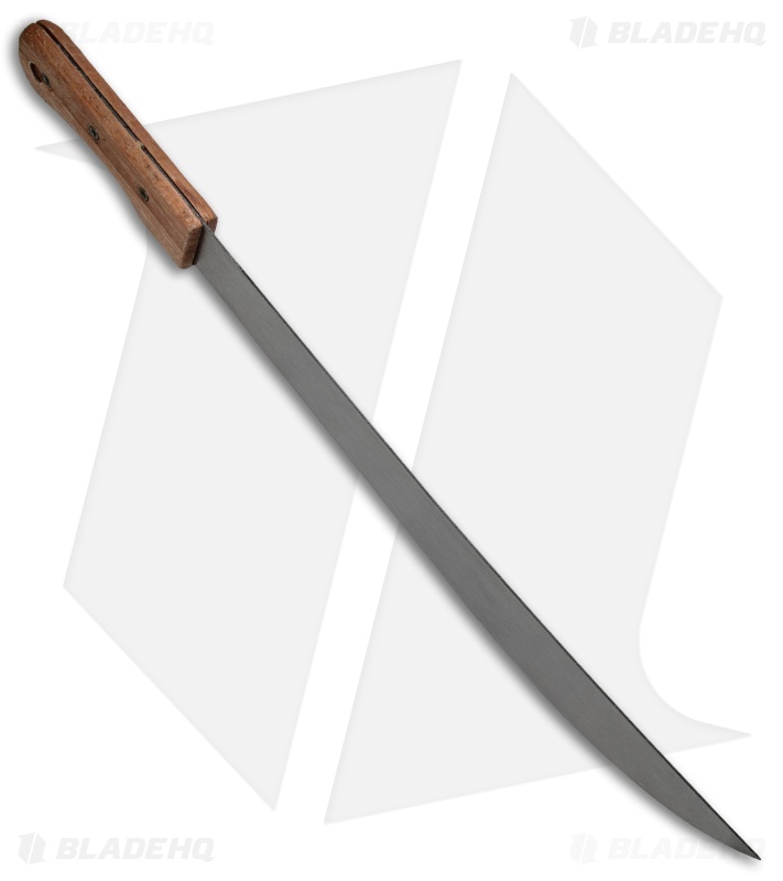 Okapi Bush Machete Fixed Blade Knife African Bolo Wood (16.5" Satin ...