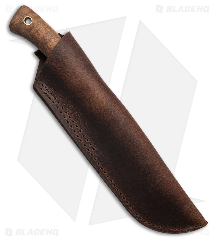 Pathfinder Knives Grizzly Fixed Blade Knife W/Leather Sheath (5.75 ...